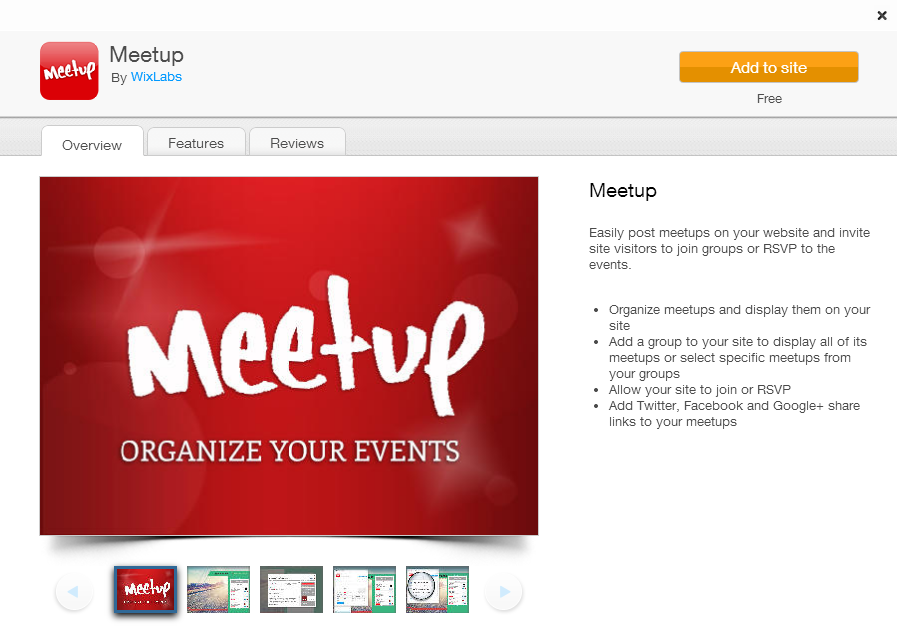 Meetup | Support Center | Wix.com
